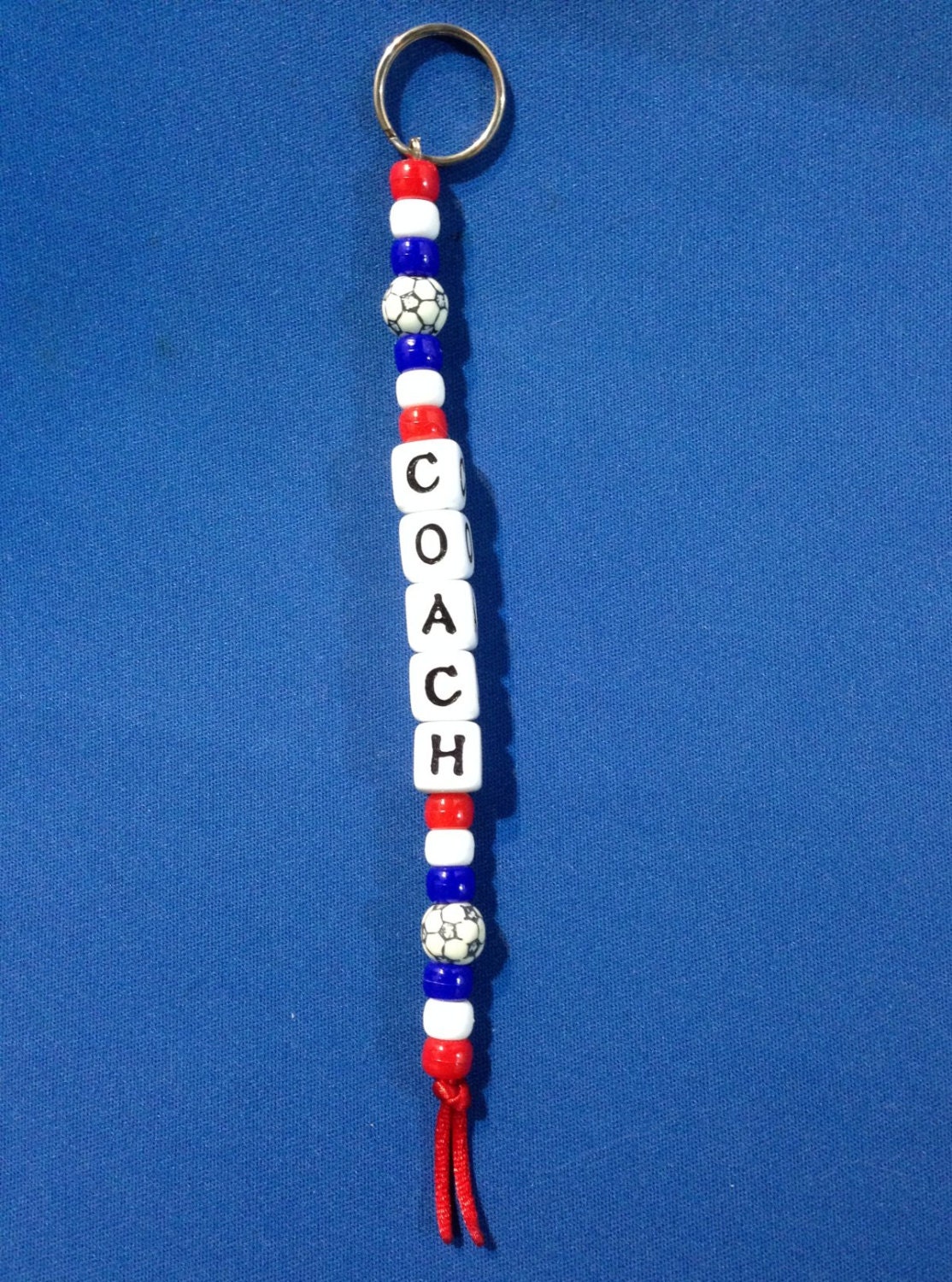 Custom Keychain: Coach School Spirit Team Spirit Sports Keychain Cheer ...