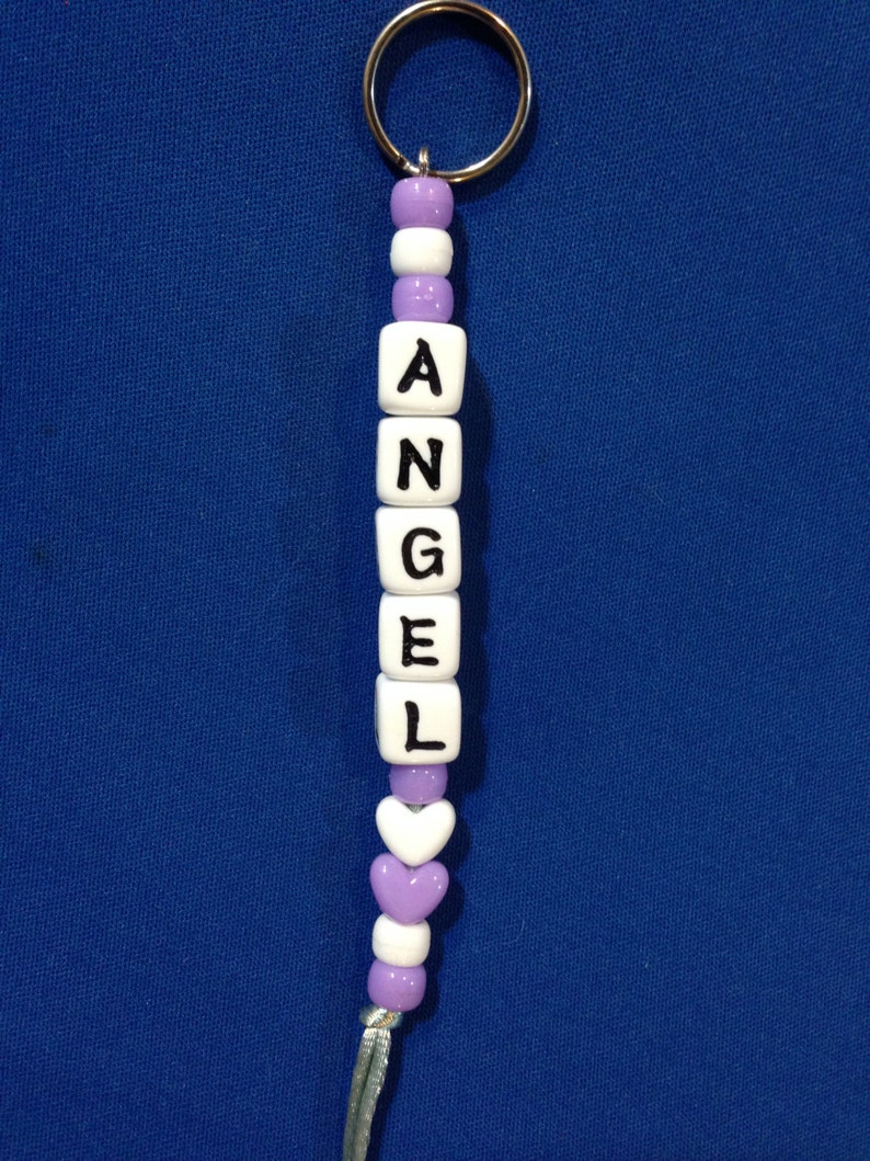Custom Keychain: Angel - Etsy