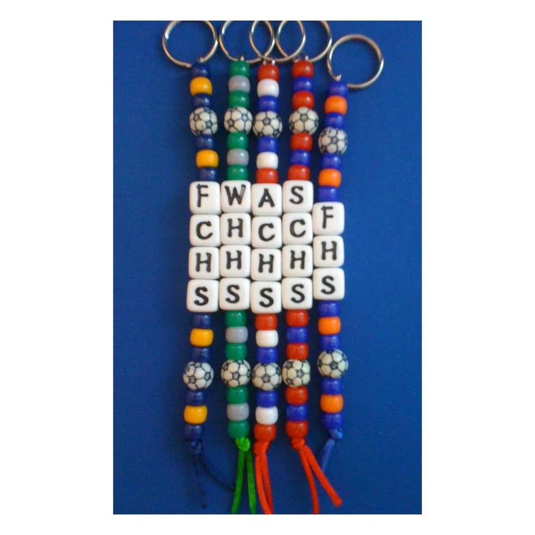 Custom Keychain: Soccer School Spirit Team Spirit Sports Keychain Cheer ...