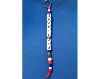 Sports Keychain: School Spirit Team Sports Keychain Cheer Supporter ...