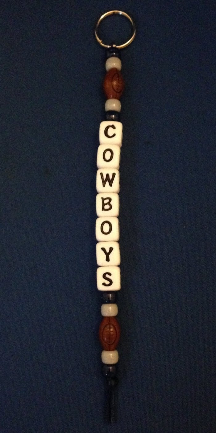 Dallas Cowboys Football Keychain Custom Keychain - Etsy