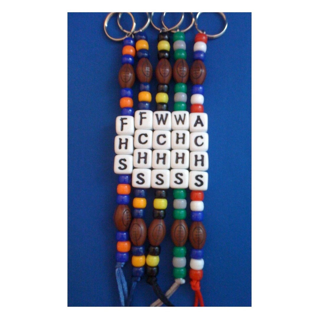 Custom Keychain: Football School Spirit Team Spirit Sports Keychain ...