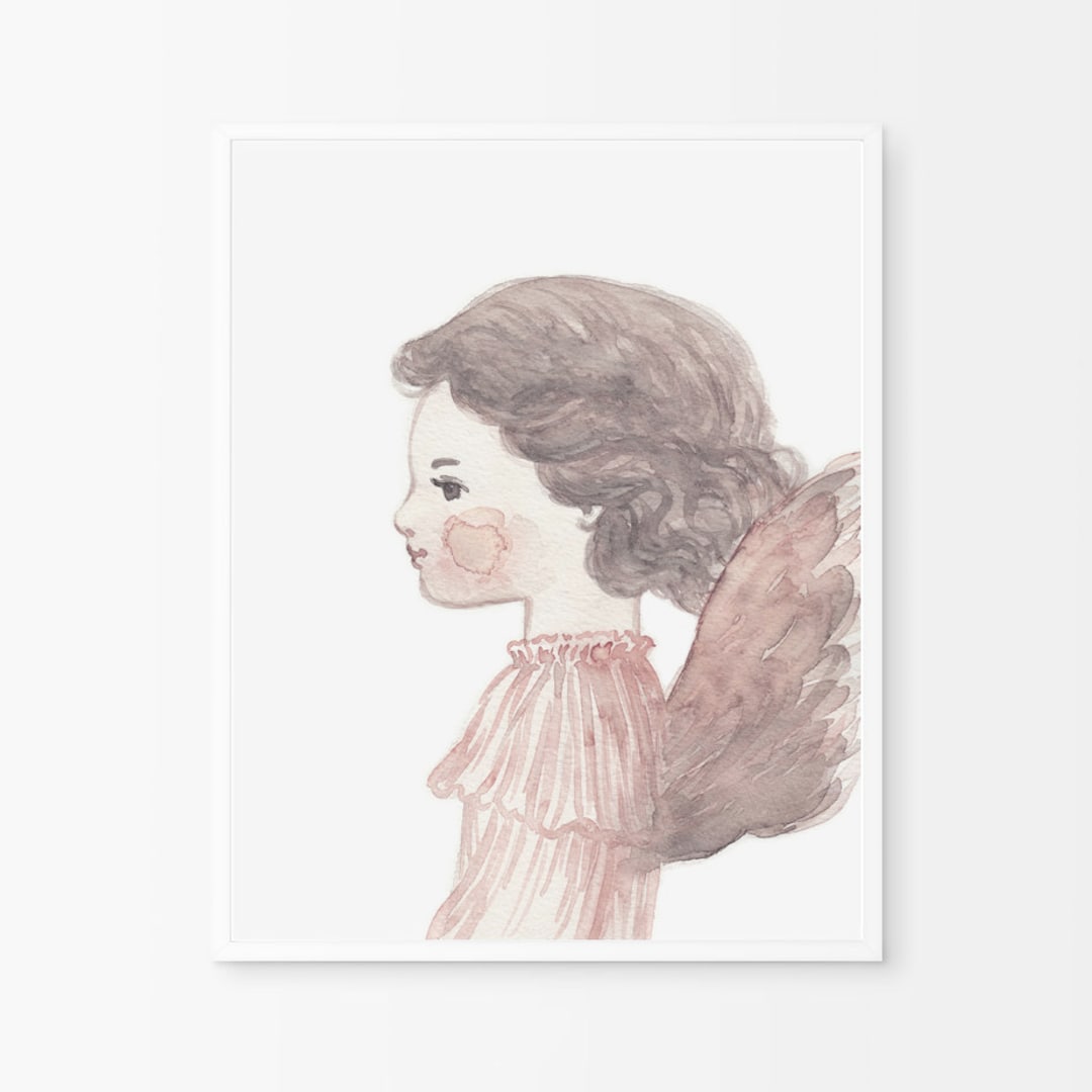 Little Angel, Girls' Art, Kids Room Decoration, Sweet Girls Art ...