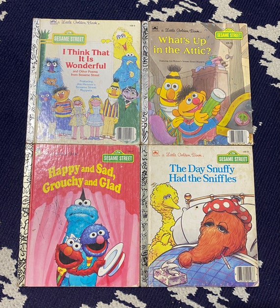 Vintage Sesame Street Books set of 4 417-GRC | Etsy