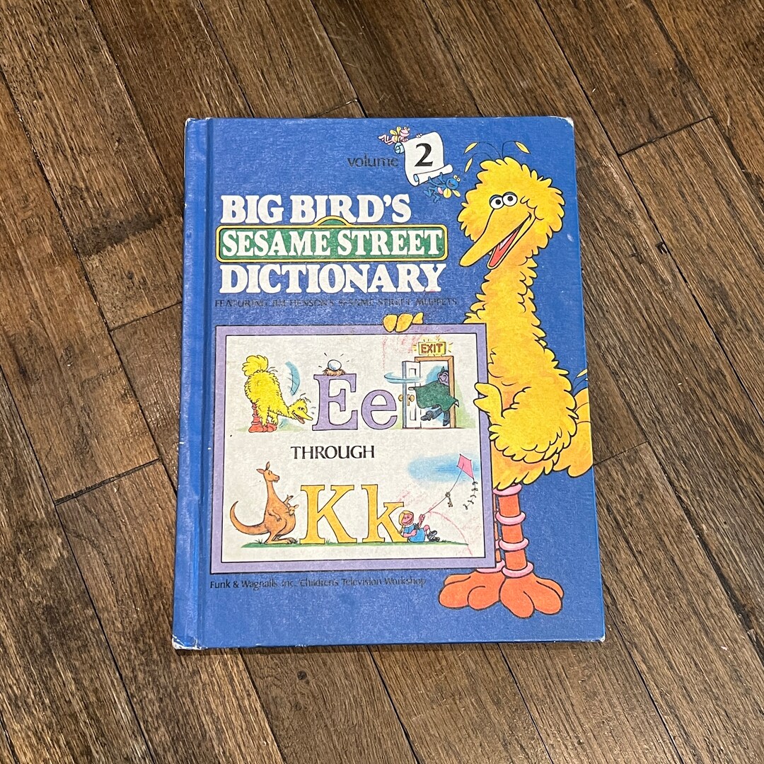 Big Bird's Sesame Street Dictionary E-K 1981 641-GRC - Etsy