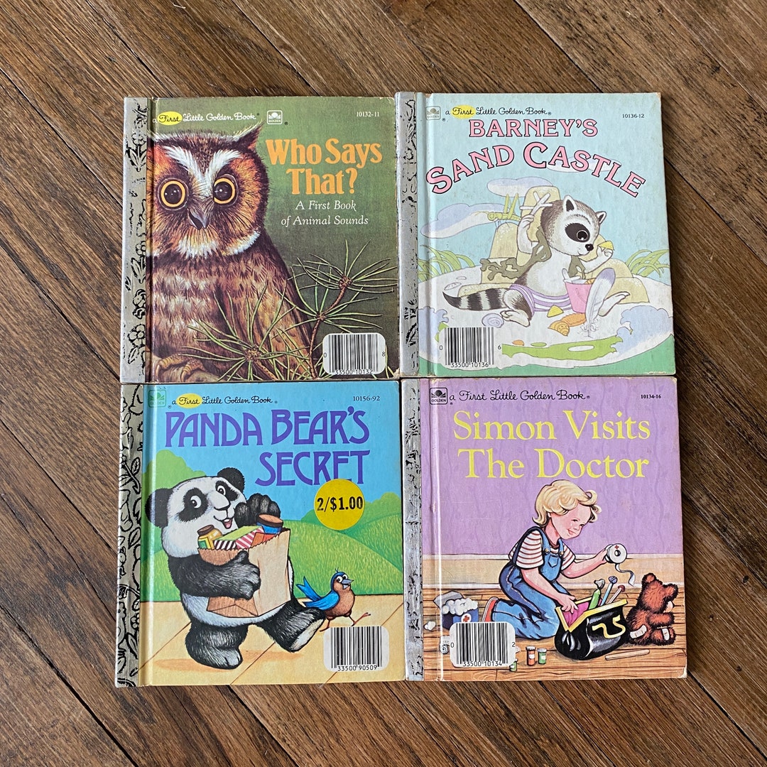 First Little Golden Books (lot of 4 Ranging 1982-1984) Who Says That ...