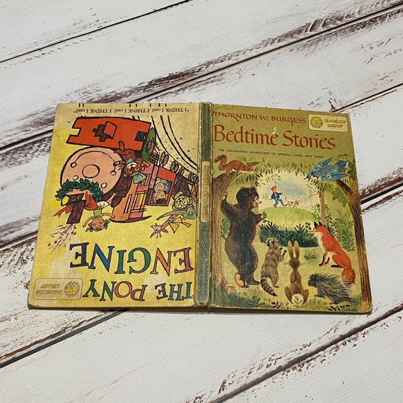 Vintage Double 2-sided Children's Book the Pony Engine - Etsy