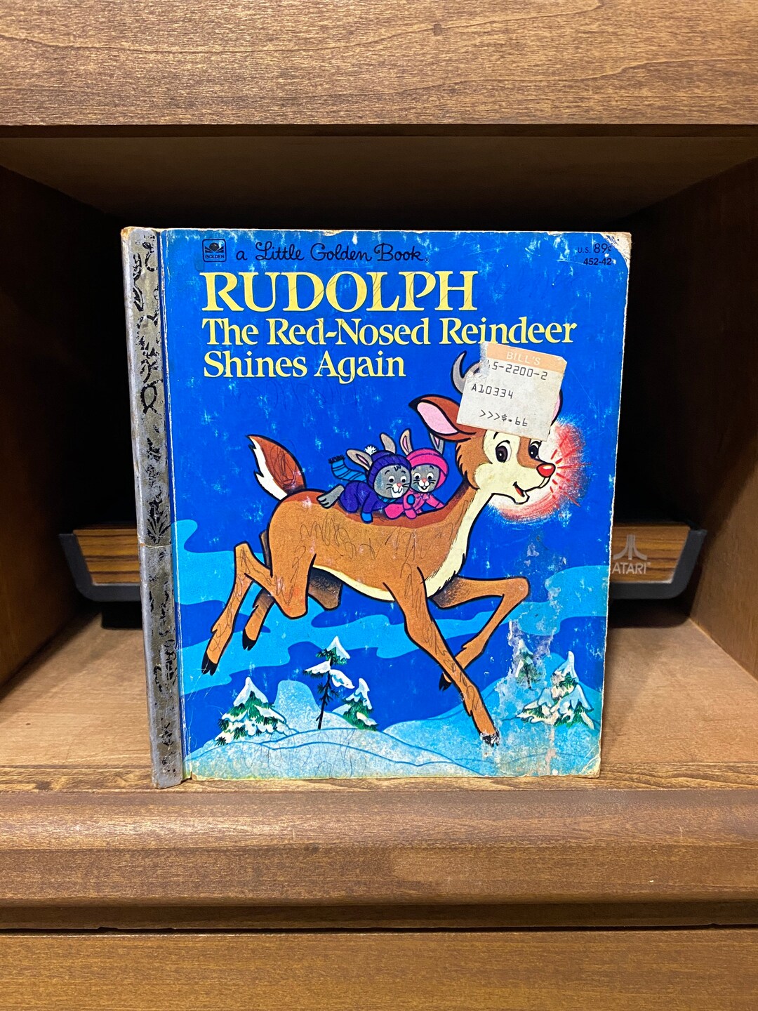 Vintage Little Golden Book Rudolph the Red-nosed Reindeer Shines Again ...