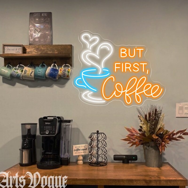 Light up Coffee Sign - Etsy