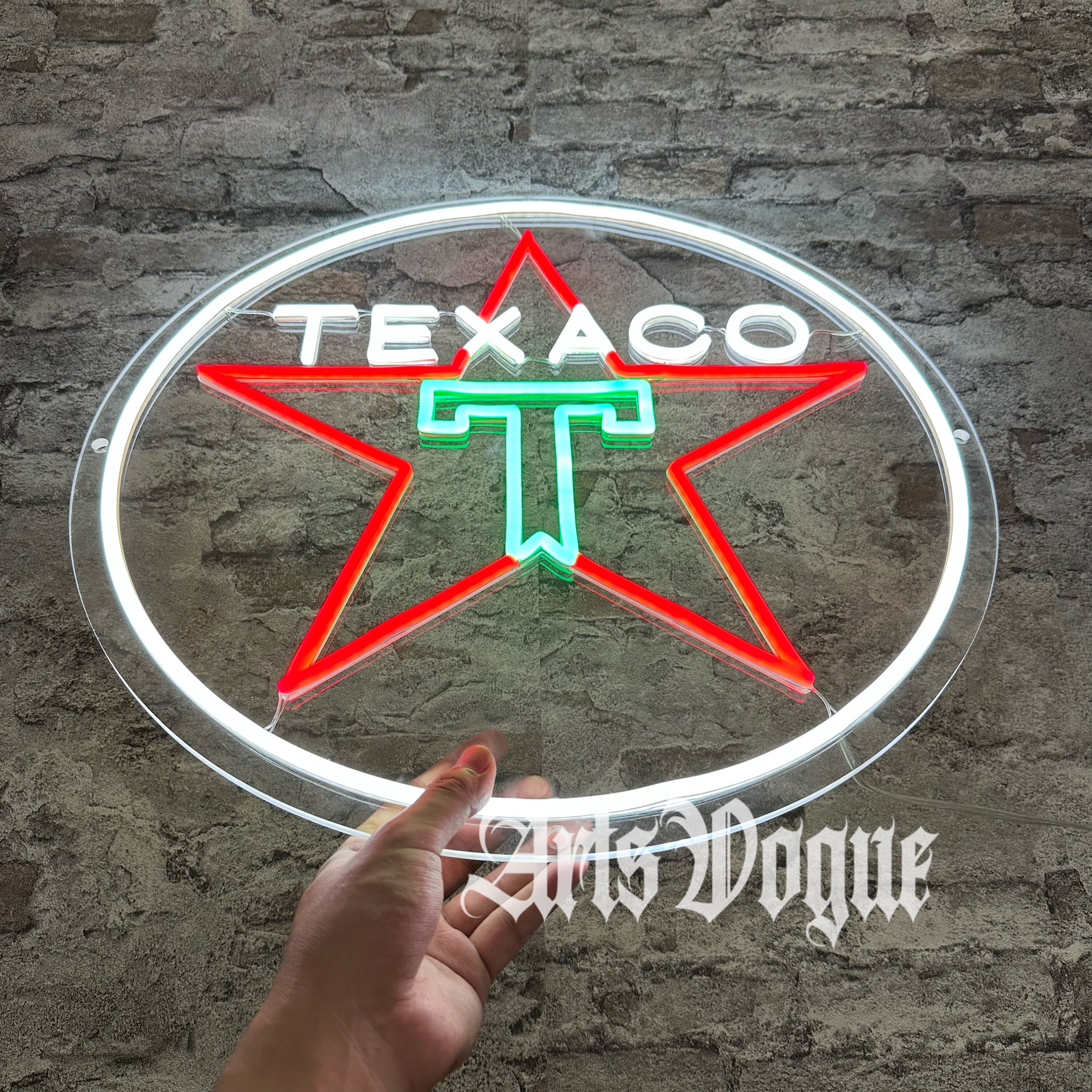 Texaco Neon Sign,custom Garage Led Sign,gas Station Neon Light,workshop ...