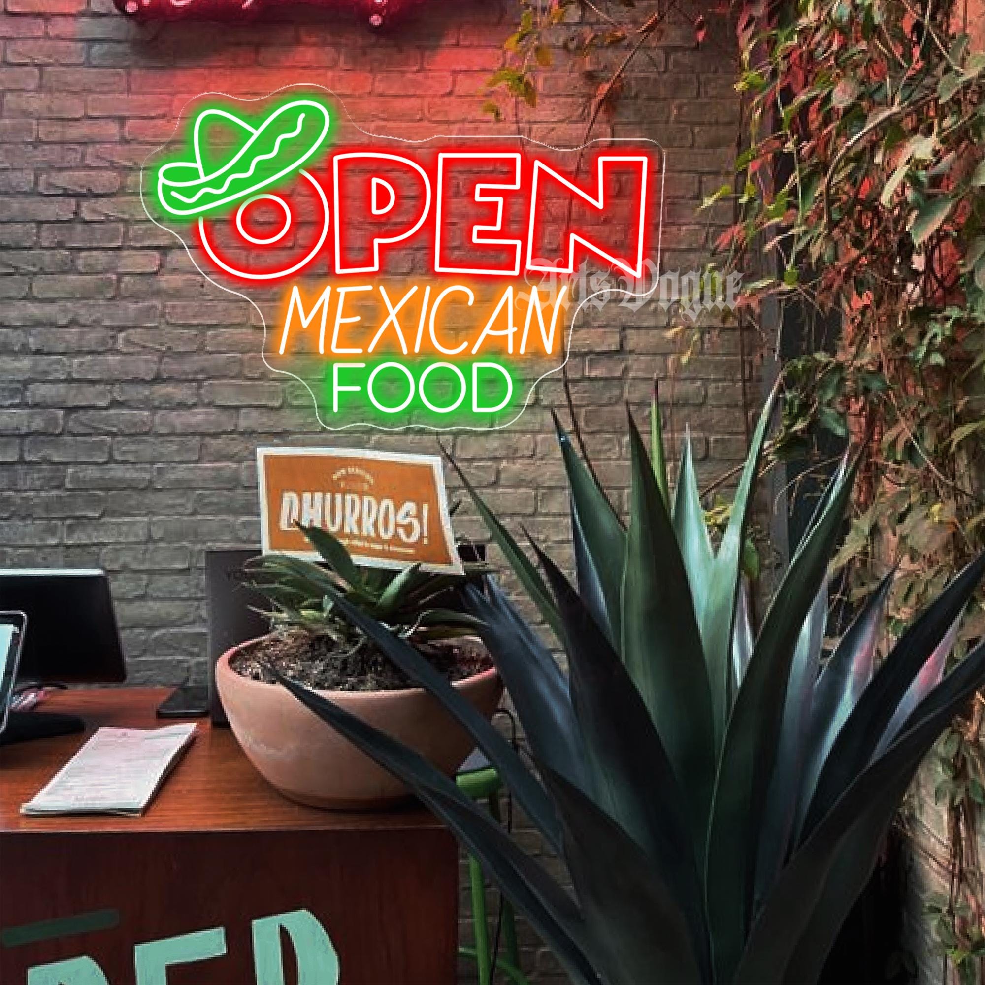 Mexican Food Neon Light,custom Mexican Restaurant Decor Taco Party Fast ...
