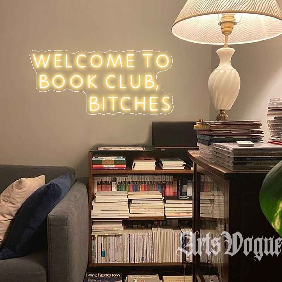 Welcome to Book Club Neon Sign,custom Book Club Neon Sign,room LED Sign ...