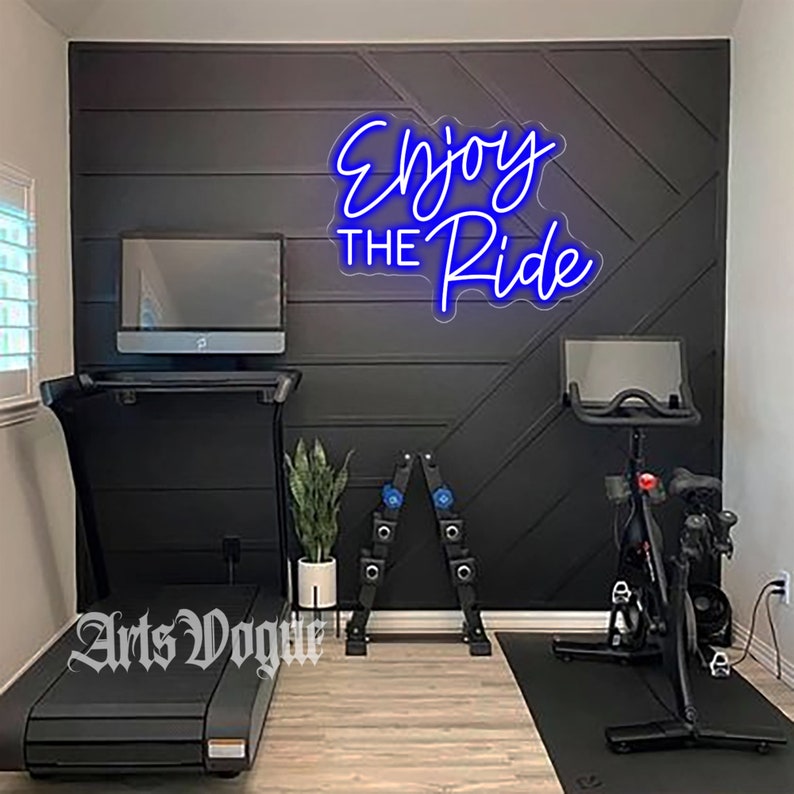 Enjoy the Ride Neon Sign,sports Neon Sign, Custom Neon Sign Gym Logo ...