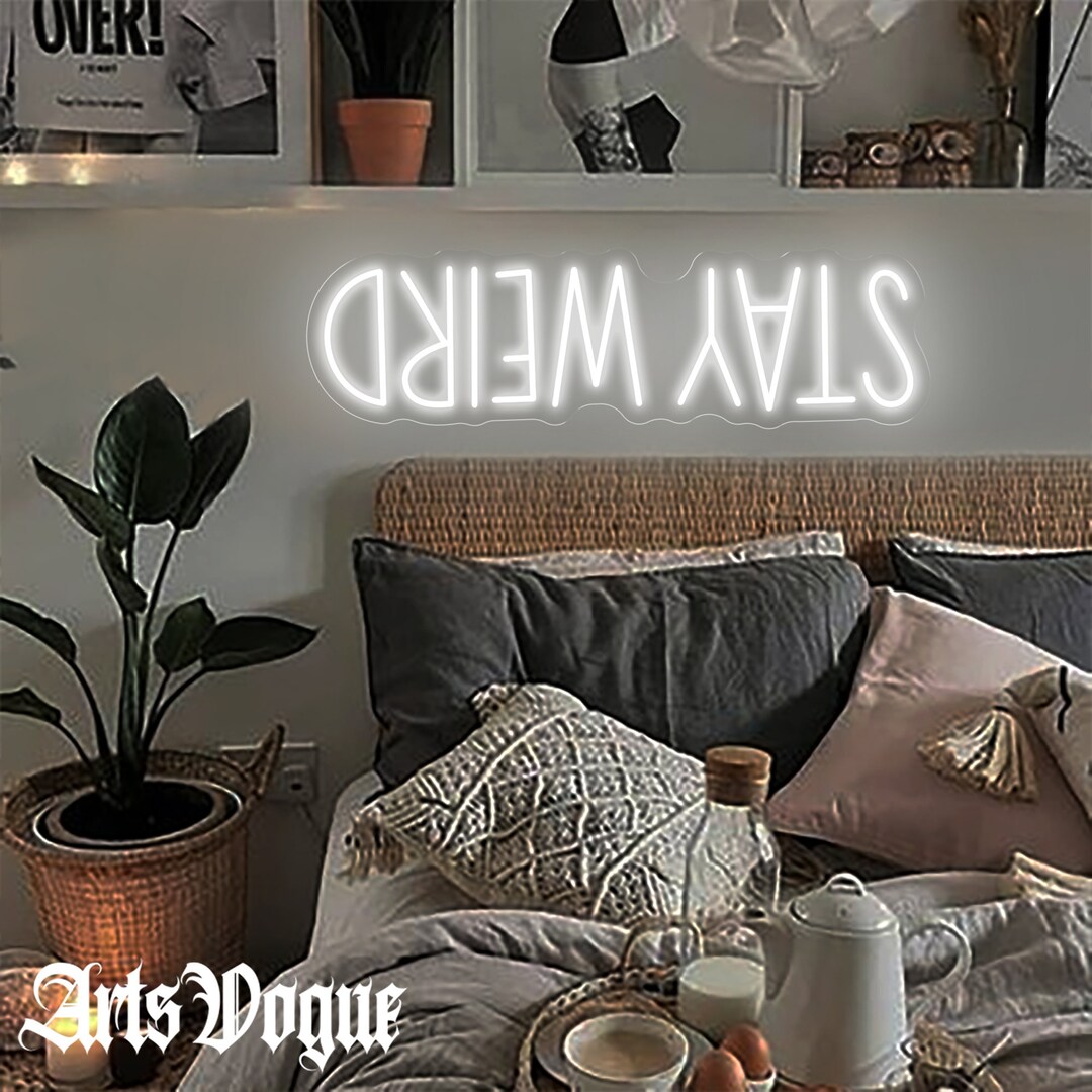 Stay Weird Neon Sign, Custom Home Bar Party Wall Decor,funny Gifts ...