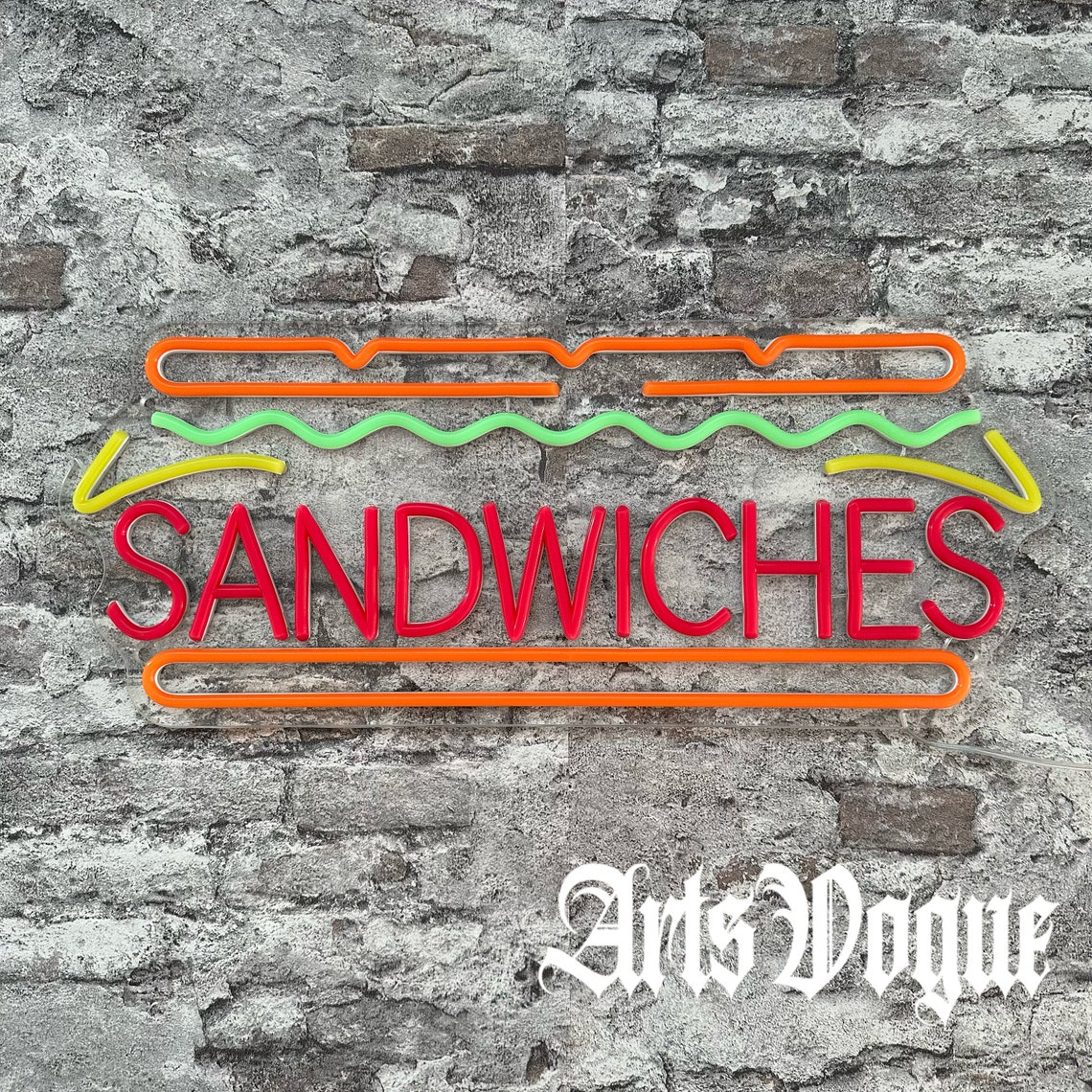 Sandwiches Neon Sign, Custom LED Sandwiches Neon Sign, Restaurant Food ...