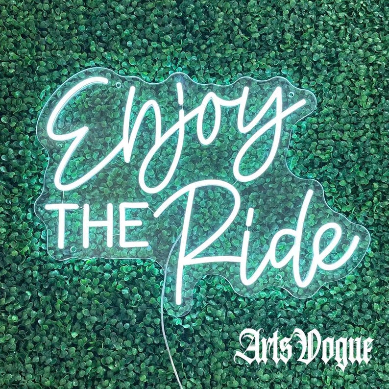 Enjoy the Ride Neon Sign,sports Neon Sign, Custom Neon Sign Gym Logo ...