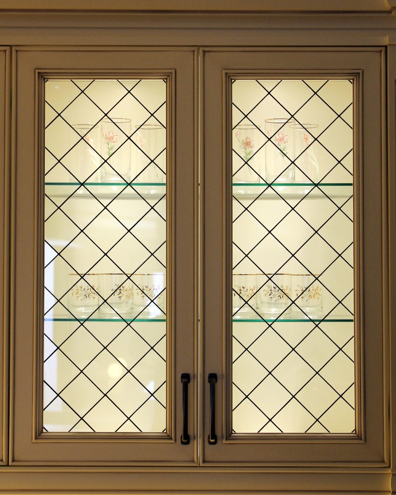 Unique Custom Made Kitchen Cabinet Glass Inserts Apollo - Etsy Unique Custom Made Kitchen Cabinet Glass Inserts Apollo - Etsy