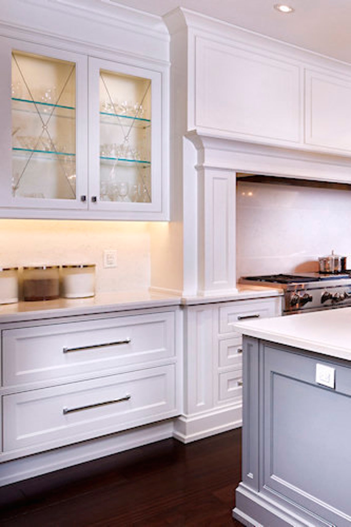 Decorative Glass Insert for Kitchen Cabinet Doors - Chester - Medium ...