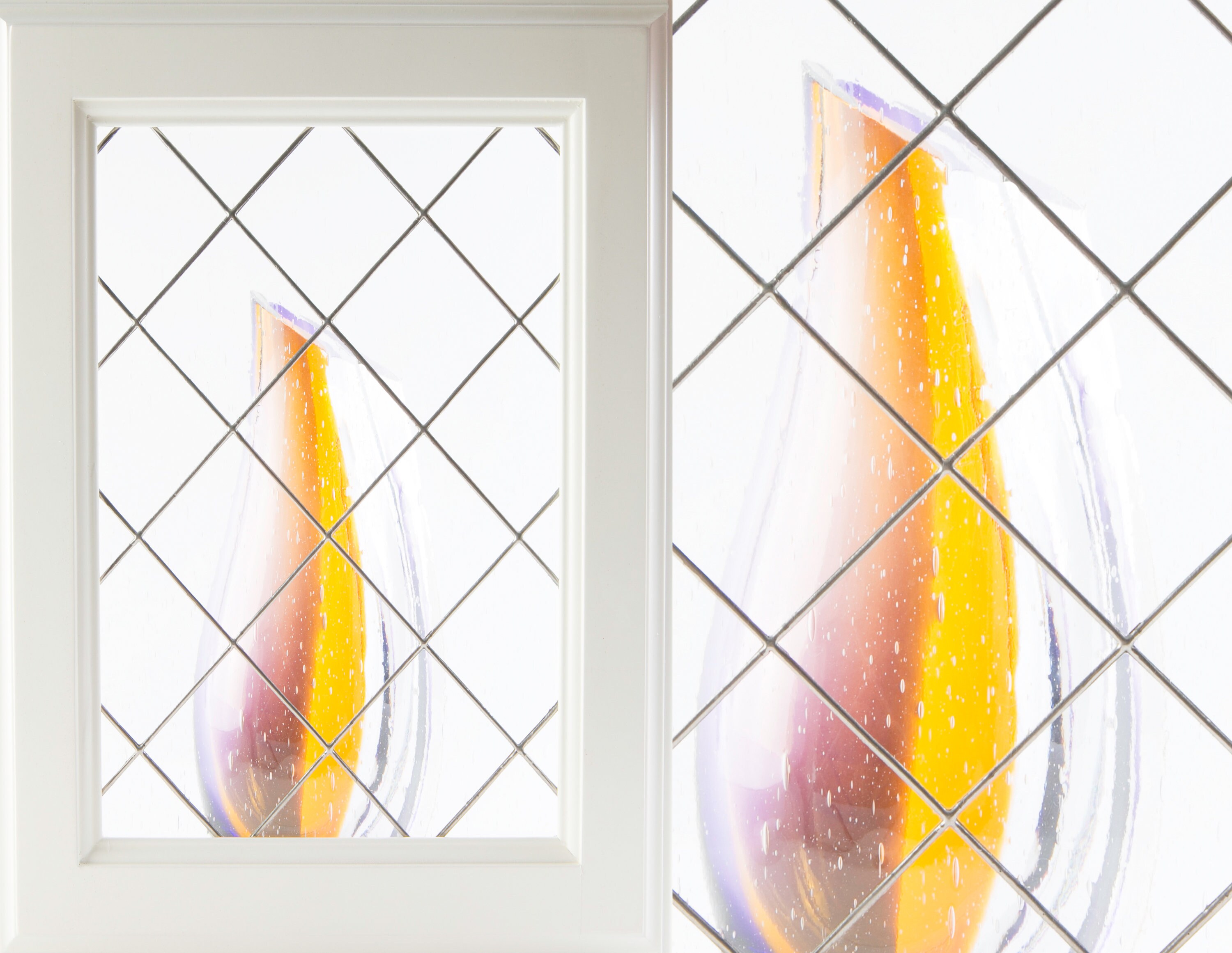 Unique Custom Made Kitchen Cabinet Glass Inserts - Apollo Small Size - Etsy