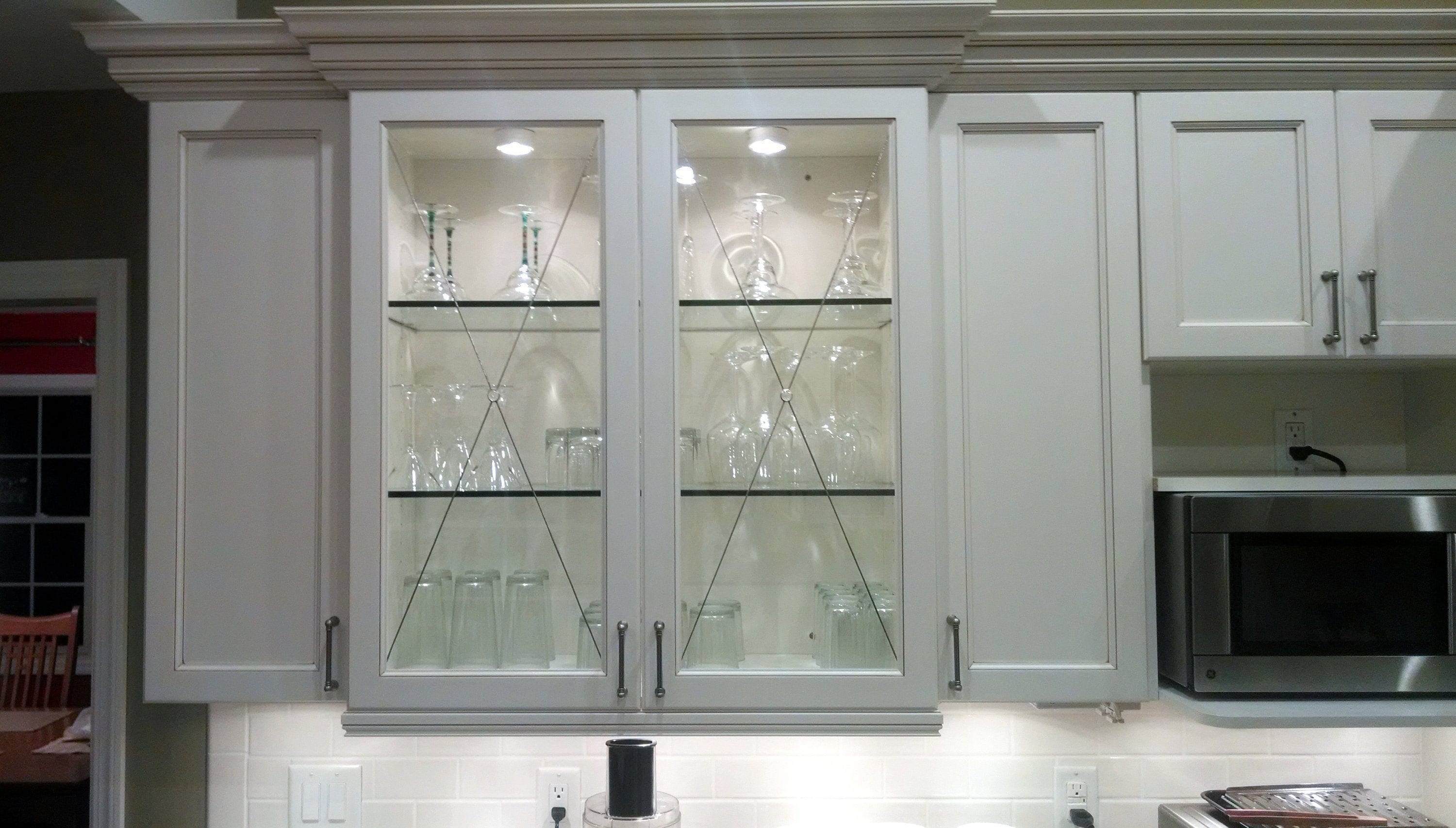 Unique Custom Made Kitchen Cabinet Glass Inserts Chester Etsy