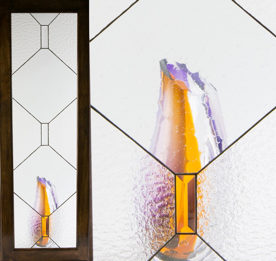 Unique Custom Made Kitchen Cabinet Glass Inserts - Astoria - Etsy