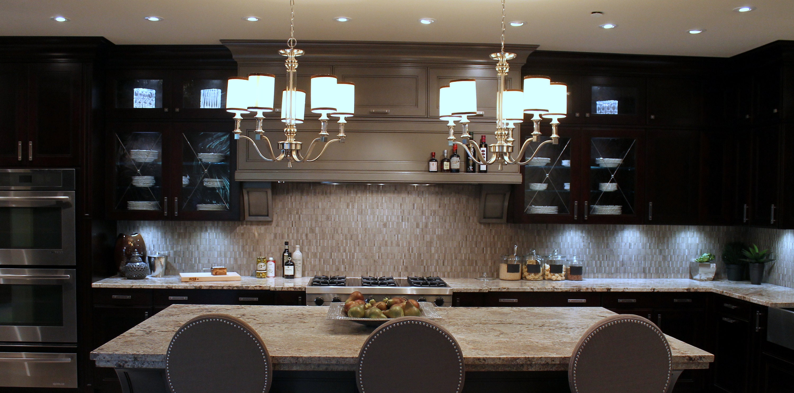 Decorative Glass Insert for Kitchen Cabinet Doors - Chester - Medium ...