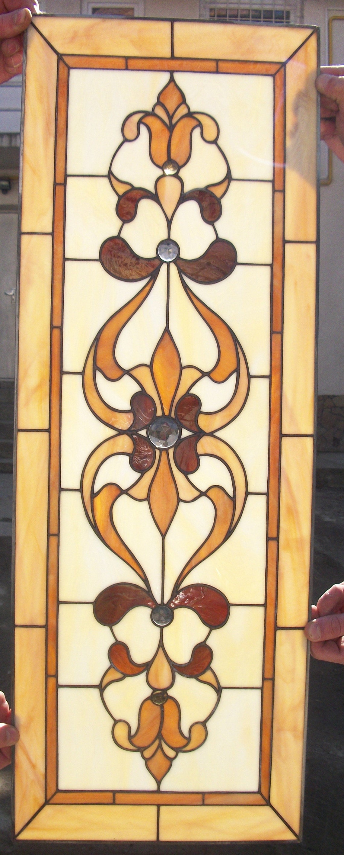 Traditional Stained Glass Window - Etsy