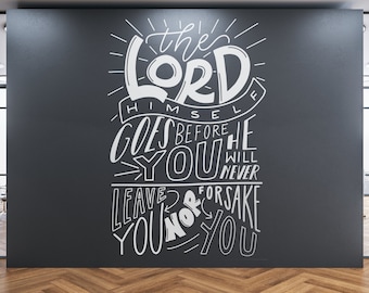 Scripture Wall Decal Home Decal Sunday School Decal Nursery - Etsy