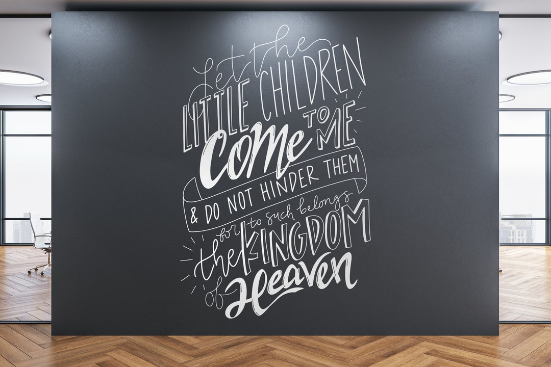 Let the Little Children Come to Me | Church Nursery Wall Decal | Kids ...