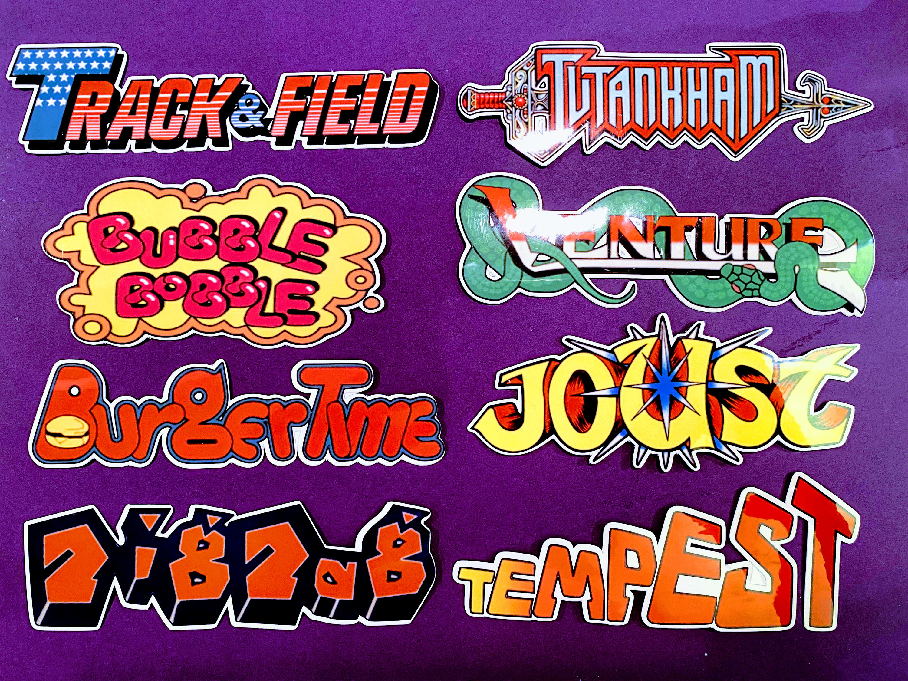 Classic Arcade Game Logos