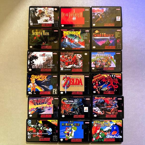 Snes Box Art - Etsy