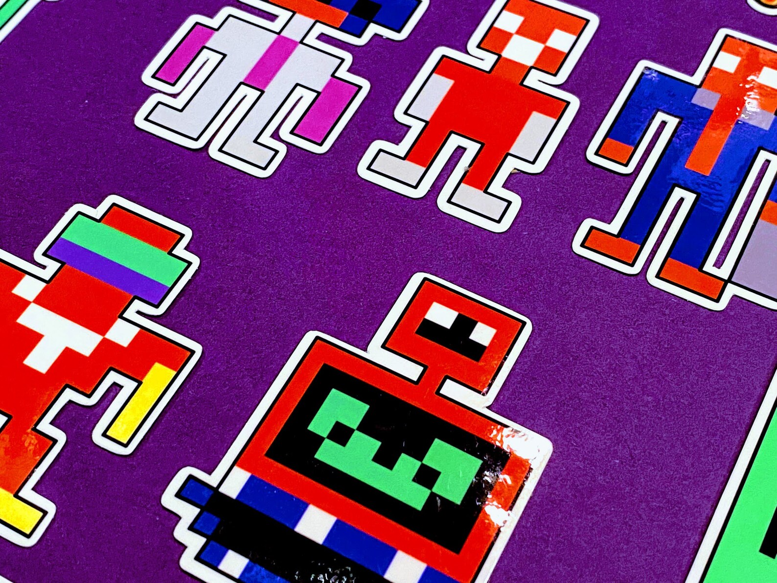Robotron 2084 Glossy Waterproof Die-Cut Sticker Retro Sprite | Etsy