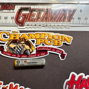 8 Pc Pinball Arcade Retro Logo Die-cut Sticker Set 1 - Etsy