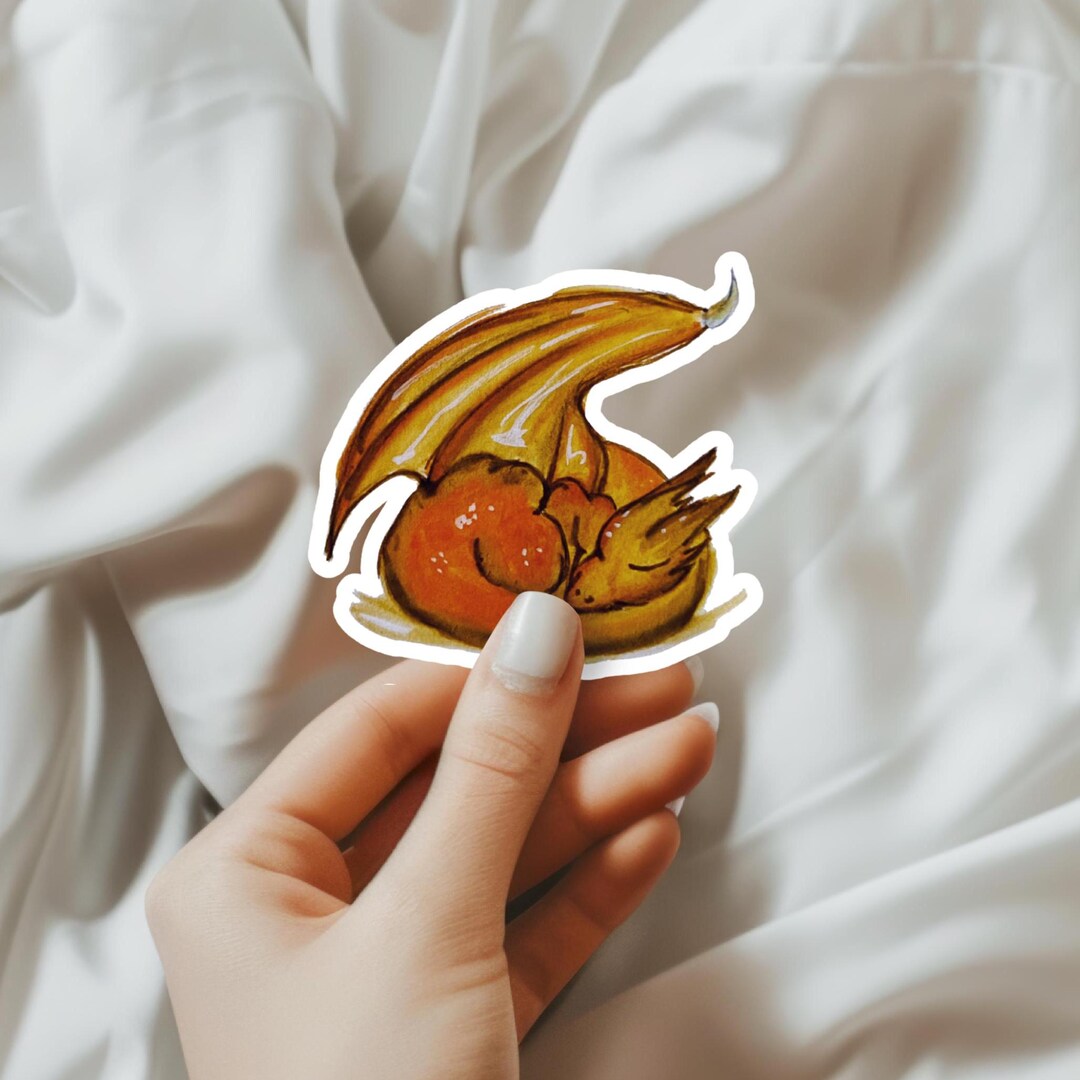 Golden Dragon Sticker Andarna Vinyl Sticker Water Resistant Sticker for ...