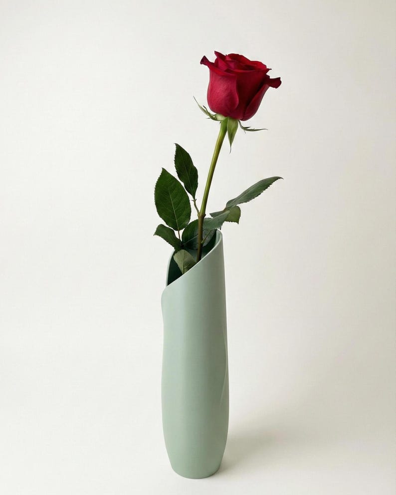 Modern Swirl Vase Minimalist Floral Home Decor Vase Nordic Style ...