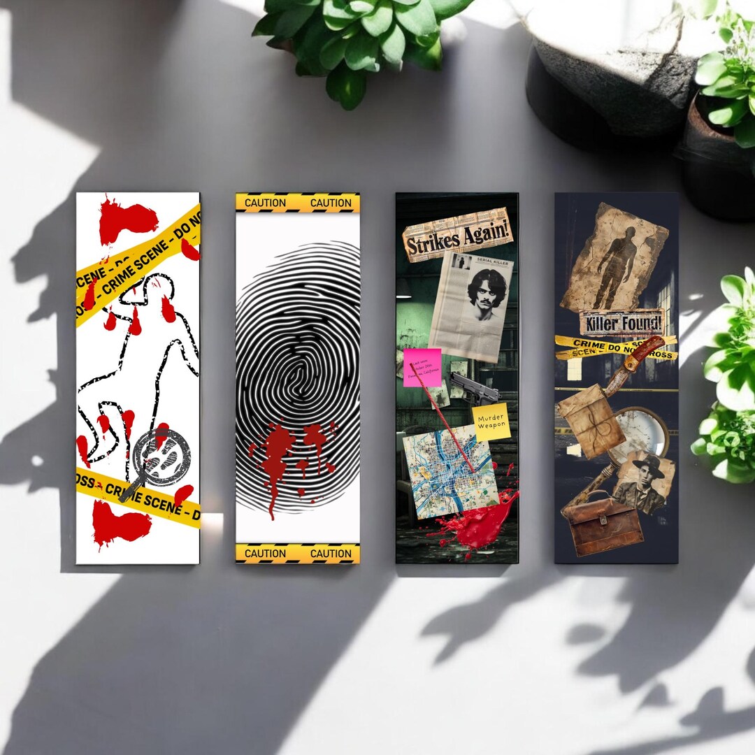 Instant Download True Crime Bookmarks Printable True Crime Lover Gifts ...