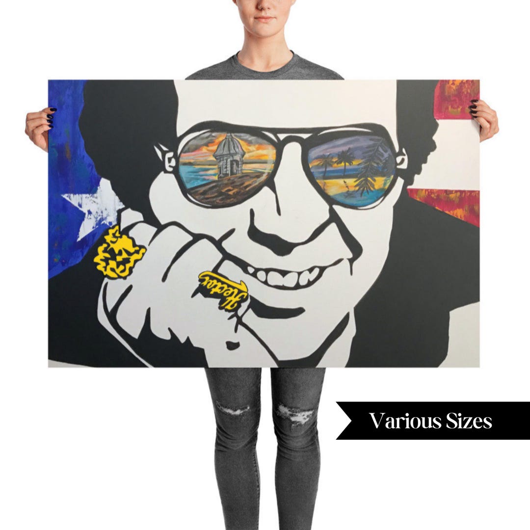 Hector Lavoe Poster: Puerto Rico Flag, Salsa Music Art - Etsy