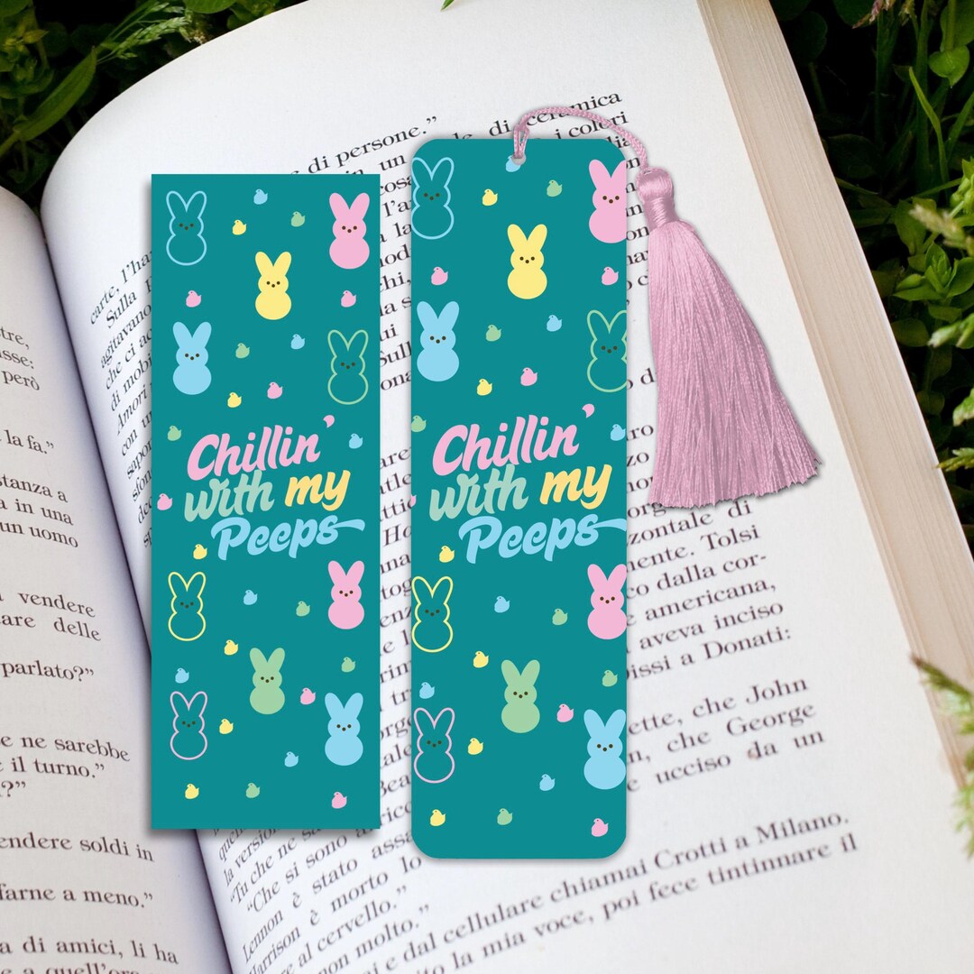 Cute Easter Bunny Bookmark Spring Pastel Bookmark Candy Inspired Easter ...