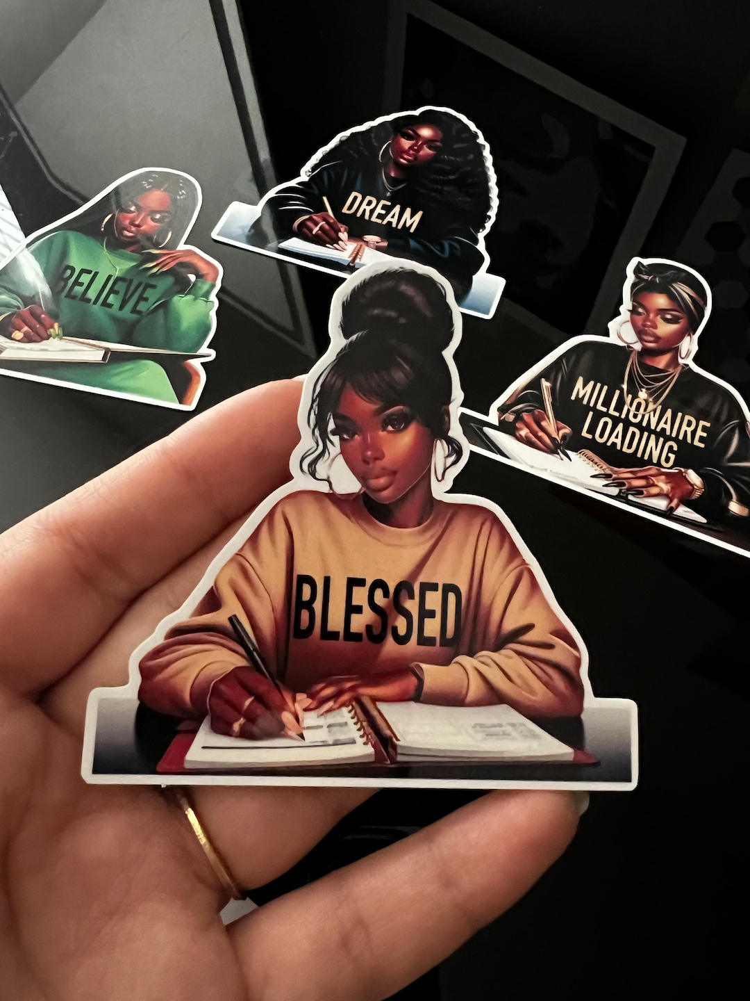 Black Girl Magic Stickers 4 Pack - Etsy