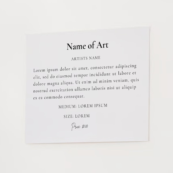 Museum Plaque - Etsy