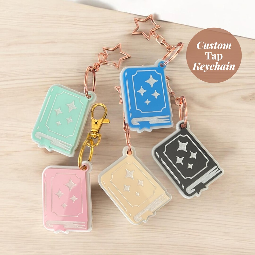 NFC Custom Book Tap to Open Keychain Digital Sharing Device Smart Techn ...