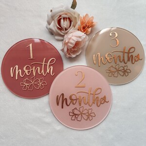 Floral Milestone Cards, Milestone Cards, Baby Milestone Cards ...