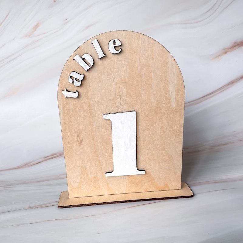 Arch Table Numbers - Etsy