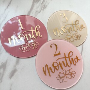 Floral Milestone Cards, Milestone Cards, Baby Milestone Cards ...