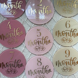 Floral Milestone Cards, Milestone Cards, Baby Milestone Cards ...