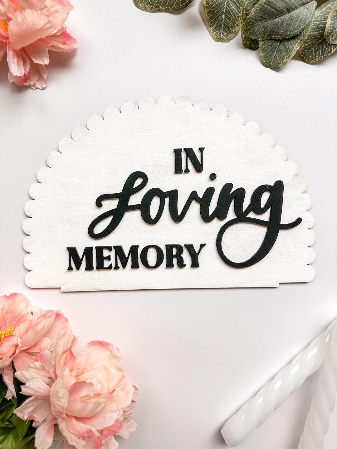 In Loving Memory Sign, Wedding in Loving Memory Sign, Modern in Loving ...