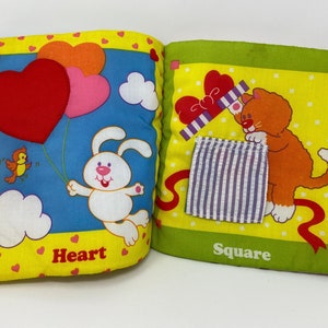 Vintage Playskool Baby Book, "fun With Shapes" Touch 'ems, Baby's First ...