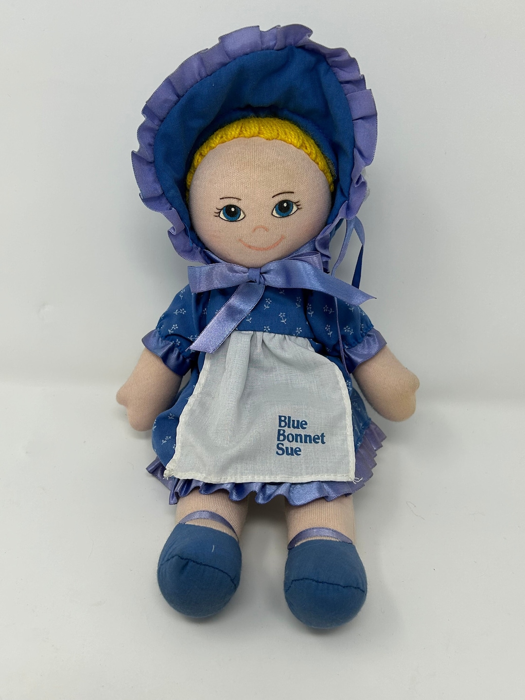 Vintage Blue Bonnet Sue Cloth Doll, 09-6704, Dakin Nabisco 1986, Butter ...