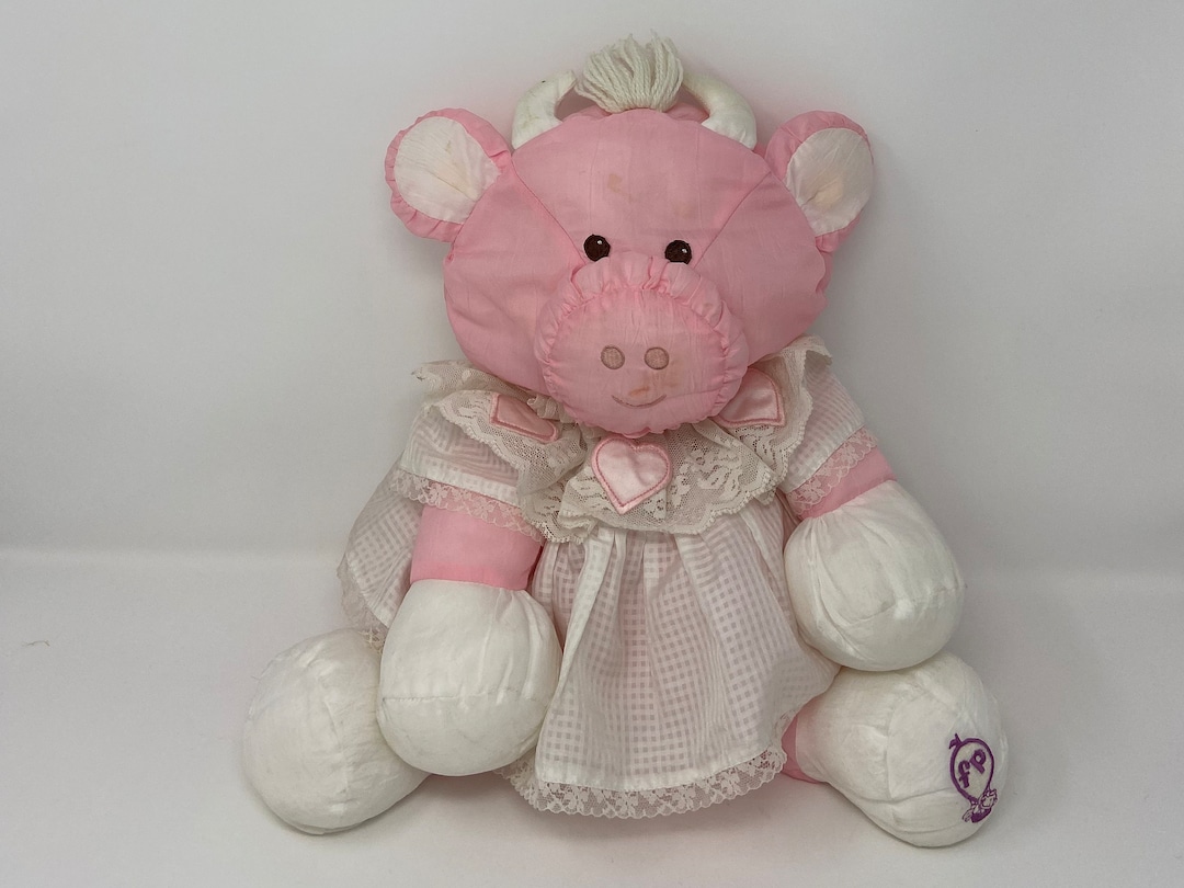 Vintage Puffalump Pink Cow 8001 Fisher Price 1986-88 - Etsy
