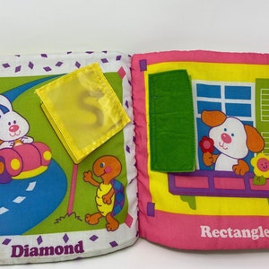 Vintage Playskool Baby Book, "fun With Shapes" Touch 'ems, Baby's First ...